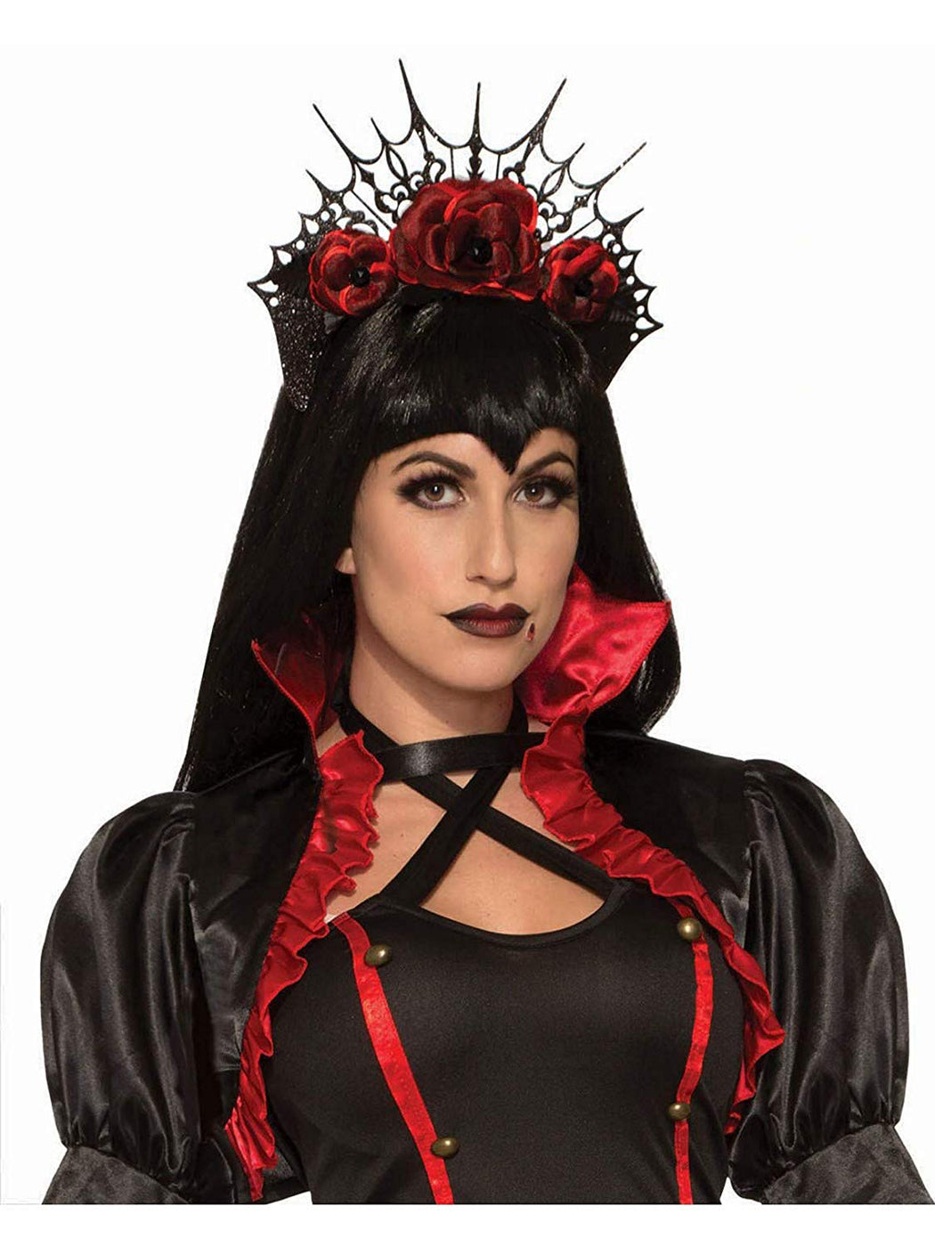 Vampire Dark Rose Adult Headband – Costume Zoo