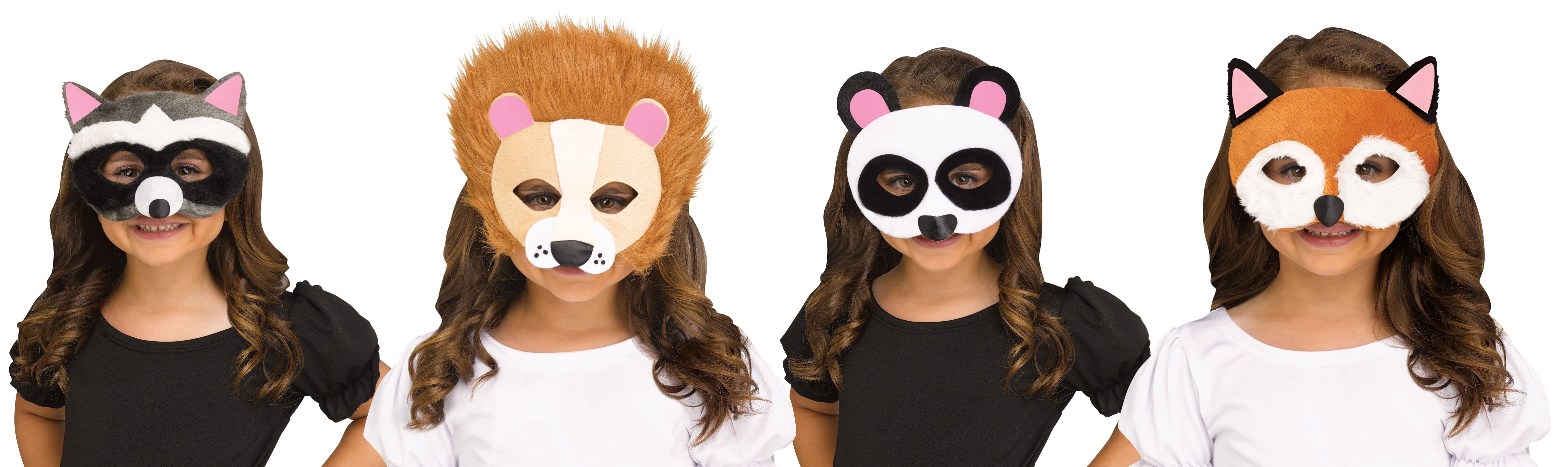 Furry Friends Animal Child Half Mask – Costume Zoo