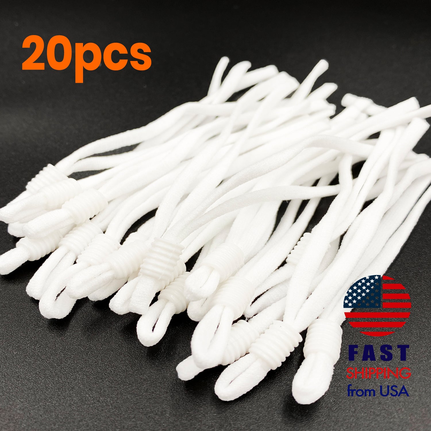 [20PCS] Elastic String with Adjustable Buckle Stoppers DIY – Costume Zoo